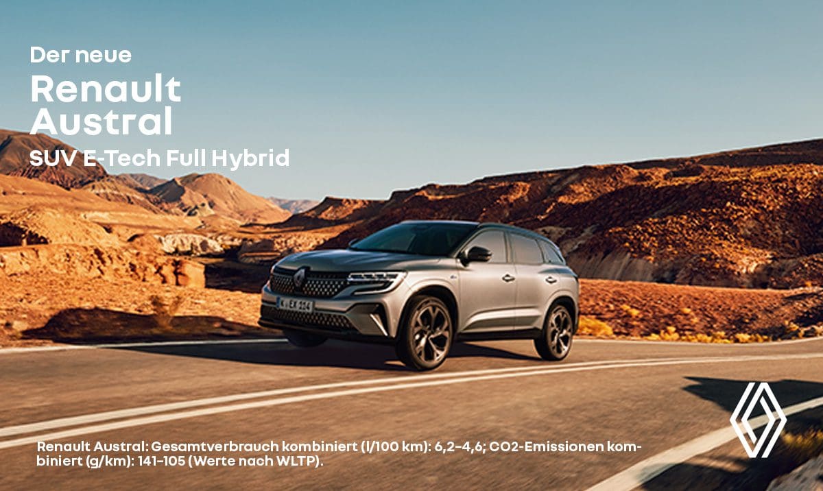 Jetzt bestellbar: Der neue Renault Austral SUV E-Tech Full Hybrid - Janssen Automobile GmbH
